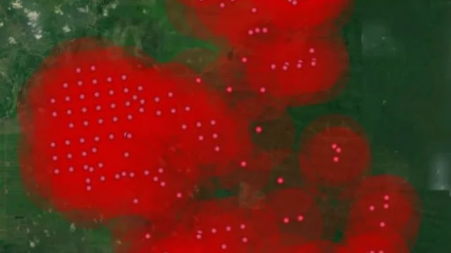 Penampakan Ratusan Titik Api di Jambi Terlihat Mengerikan – Eramuslim